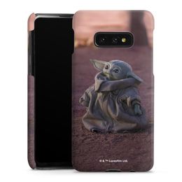 DeinDesign Galaxy S10e Handy Premium Case Smartphone Handyh&uuml;lle Schutzh&uuml;lle matt The Child Star Wars Baby Yoda Premium Case