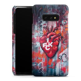 DeinDesign Galaxy S10e Handy Premium Case Smartphone Handyh&uuml;lle Schutzh&uuml;lle matt 1. Fck 1. Fc Kaiserslautern Heart Premium Case