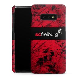 DeinDesign Galaxy S10e Handy Premium Case Smartphone Handyh&uuml;lle Schutzh&uuml;lle matt Official Licensed Product Sc Freiburg Logo Premium Case
