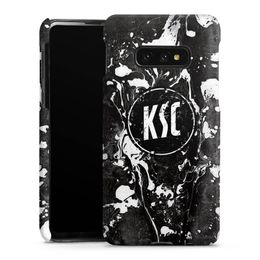 DeinDesign Galaxy S10e Handy Premium Case Smartphone Handyh&uuml;lle Schutzh&uuml;lle matt Karlsruher Sc Ksc Official Licensed Product Premium Case