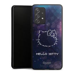 DeinDesign Galaxy A52s 5G Handy Premium Silikon H&uuml;lle Handyh&uuml;lle schwarz Case Hello Kitty Merchandise Weltall Silikon Premium Case