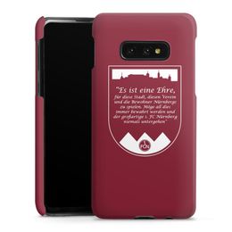 DeinDesign Galaxy S10e Handy Premium Case Smartphone Handyh&uuml;lle Schutzh&uuml;lle matt 1. Fc N&uuml;rnberg Bundesliga Merchandise Premium Case