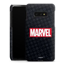 DeinDesign Galaxy S10e Handy Premium Case Smartphone Handyh&uuml;lle Schutzh&uuml;lle matt Logo Marvel Comic Premium Case