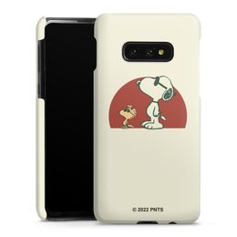 DeinDesign Galaxy S10e Handy Premium Case Smartphone Handyh&uuml;lle Schutzh&uuml;lle matt Snoopy Official Licensed Product Kindheit Premium Case