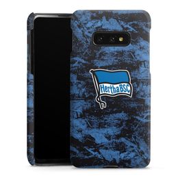 DeinDesign Galaxy S10e Handy Premium Case Smartphone Handyh&uuml;lle Schutzh&uuml;lle matt Flag Hertha Bsc Logo Premium Case