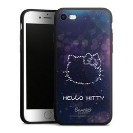 DeinDesign iPhone SE (2022) Handy Premium Silikon H&uuml;lle Handyh&uuml;lle schwarz Case Hello Kitty Merchandise Weltall Silikon Premium Case