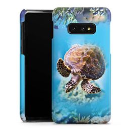 DeinDesign Galaxy S10e Handy Premium Case Smartphone Handyh&uuml;lle Schutzh&uuml;lle matt Ocean Turtle Animals Premium Case