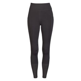 Black Forest Grip-Vollbesatz-Reitleggings mit Mesh grau Damen 76
