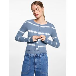 MANGO TEEN Strickjacke 'Sunnuyc' Damen Gr&ouml;&szlig;e S taubenblau / offwhite