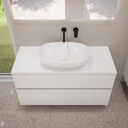 evineo ineo5 evo Unterschrank B: 120 cm mit 2 Ausz&uuml;gen, ineo3 Waschtisch B: 60 cm wei&szlig;,, BE0959WM+BE0965WM+BE0929WH,