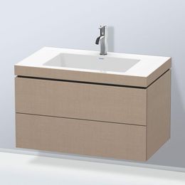 Duravit L-Cube Schrank mit Vero Air Waschtisch, 2 Ausz&uuml;ge, LC6927O75750E00,