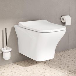 Vitra Matrix Wand-WC mit Smooth Flush, 8484B003-1867+891-003R319,