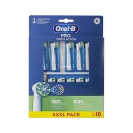 Braun Oral-B Pro Cross Action Aufsteckb&uuml;rsten 10er-Pack wei&szlig;