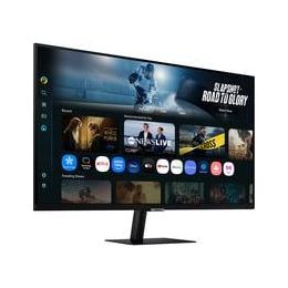 Samsung Smart AI Monitor S32FM700UU, LED-Monitor 80 cm (32 Zoll), schwarz, UltraHD/4K, VA, HDR, Fernbedienung, Lautsprecher