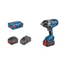 Bosch PRO Akku-Schlagschrauber BITURBO GDS 18V-1050 H Professional, 18Volt blau/schwarz, 2x Akku ProCORE18V 5,5Ah, 3/4", in L-BOXX