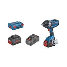 Bosch PRO Akku-Schlagschrauber BITURBO GDS 18V-1000 C Professional, 18Volt blau/schwarz, 2x Akku ProCORE18V 5,5Ah, 1/2", in L-BOXX