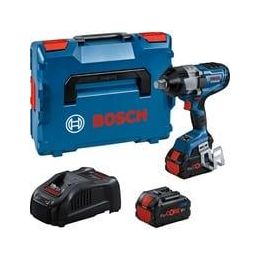 Bosch PRO Akku-Schlagschrauber BITURBO GDS 18V-1600 HC Professional, 18Volt blau/schwarz, 2x Akku ProCORE18V 8,0Ah, 3/4", in L-BOXX