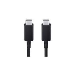 Samsung USB 2.0 Kabel EP-DX510 (5A), USB-C Stecker > USB-C Stecker schwarz, 1,80 Meter, PD, Laden mit bis zu 100 Watt