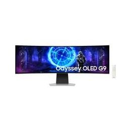 Samsung Odyssey S49DG954SU OLED G95SD, Gaming-Monitor 124 cm (49 Zoll), silber, DQHD, Curved, FreeSync Premium Pro, G-Sync kompatibel, 240Hz Panel