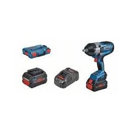 Bosch PRO Akku-Schlagschrauber BITURBO GDS 18V-1000 Professional, 18Volt blau/schwarz, 2x Akku ProCORE18V 5,5Ah, 1/2", in L-BOXX