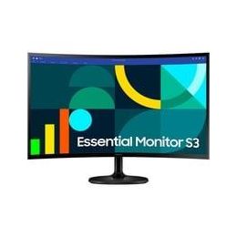 Samsung Essential S3 S24D364GAU, LED-Monitor 59 cm (24 Zoll), schwarz, FullHD, VA, Curved, 100Hz Panel