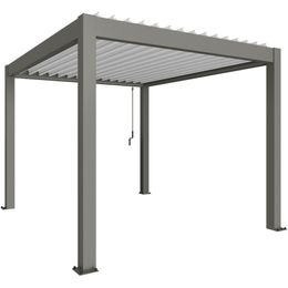 Pergola BioHort "3x3,5, verschiedene Farben", quarzgrau, metallic, B:312cm H:264cm T:367,5cm, Pergolen, ausgezeichnet mit dem Red Dot Design Award
