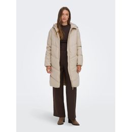 Jacqueline de Yong Steppmantel JDY "JDYULRIKKA WATER REP PUFFA OTW NOOS", Damen, Gr. XXL, grau (simply taupe), Web, Obermaterial: 100% Polyester, unifarben, ca. Mitte Oberschenkel, M&auml;ntel Steppmantel