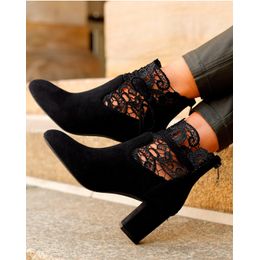 Lascana Damen High-Heel-Stiefelette, schwarz, Gr&ouml;&szlig;e 42