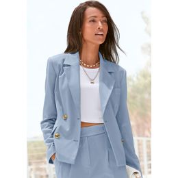 Lascana Damen Kurzblazer, hellblau, Gr&ouml;&szlig;e 44