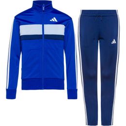 Adidas J 3s Tiberio Ts Trainingsanzug Jungen - blau - Gr. 140 - Polyester