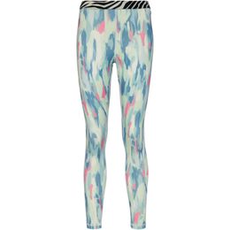 Puma Animal Remix Tights Damen - blau - Gr. XL - Polyester/Elastan