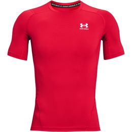 Under Armour Armour Funktionsshirt Herren - rot - Gr. L - Polyester/Elastan