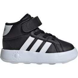 Adidas Grand Court Mid Sneaker Kinder - schwarz - Gr. 27 - Synthetik