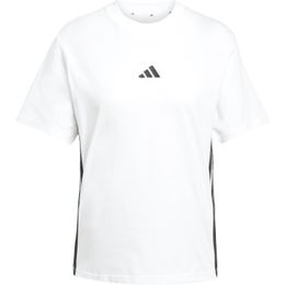 Adidas 3s T-Shirt Damen - wei&szlig; - Gr. XL - Baumwolle