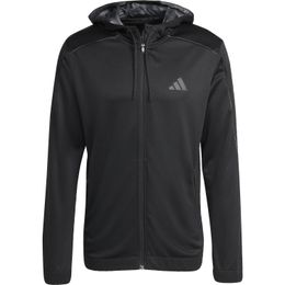 Adidas Train Essentials Seasonals Kapuzenjacke Herren - schwarz - Gr. M - Polyester
