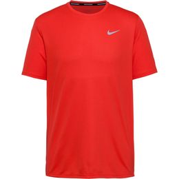 Nike Miler Funktionsshirt Herren - rot - Gr. XL - Polyester