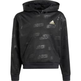 Adidas Bluv q4 Hoodie M&auml;dchen - schwarz - Gr. 128 - Polyester