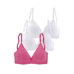 Petite Fleur By Lascana BH Damen Gr&ouml;&szlig;e 75 pink / wei&szlig; Sommerkleid