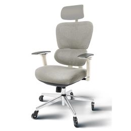 CLOUVOU ProSeat B&uuml;rostuhl Ergonomisch &ndash; Creme-Wei&szlig;