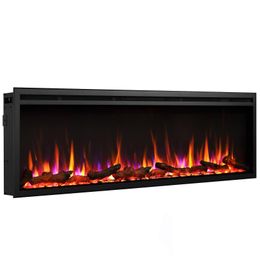 BALDERIA Elektrokamin Atalanta 60 - Einbaukamin mit Heizung 1500 W