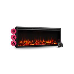 BALDERIA Elektrokamin Atalanta 50 - Einbaukamin mit Heizung 1500 W