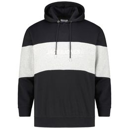 Jack & Jones Gro&szlig;e Gr&ouml;&szlig;en Jack&Jones Hoodie aus Baumwollmischung Farbe schwarz Gr&ouml;&szlig;e: 7XL