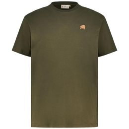 Gro&szlig;e Gr&ouml;&szlig;en Hubertus T-Shirt mit Stickerei Farbe oliv Gr&ouml;&szlig;e: 3XL