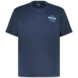 Gro&szlig;e Gr&ouml;&szlig;en s.Oliver T-Shirt mit Print Farbe dunkelblau Gr&ouml;&szlig;e: 4XL
