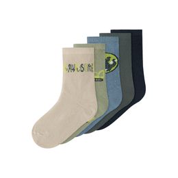 name it Socken 'NMMVAGN' Jungen Gr&ouml;&szlig;e 25/27 saphir / dunkelblau / stone / hellgr&uuml;n