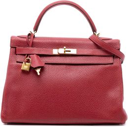 Herm&egrave;s Herm&egrave;s Hobo Bags - Togo Kelly II Retourne 32 - Gr. unisize - in Rot - f&uuml;r Damen