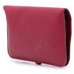 Herm&egrave;s Herm&egrave;s Portemonnaie - Togo Dogon Duo Wallet GM - Gr. unisize - in Rot - f&uuml;r Damen