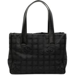 Chanel Shopper - New Travel Line Nylon Tote - Gr. unisize - in Schwarz - f&uuml;r Damen