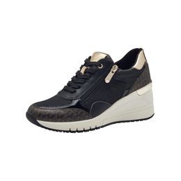 Marco Tozzi Sneaker Damen Gr&ouml;&szlig;e 42 beige / schwarz