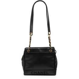 Chanel Hobo Bags - Caviar Logo Chain Shoulder Bag - Gr. unisize - in Schwarz - f&uuml;r Damen